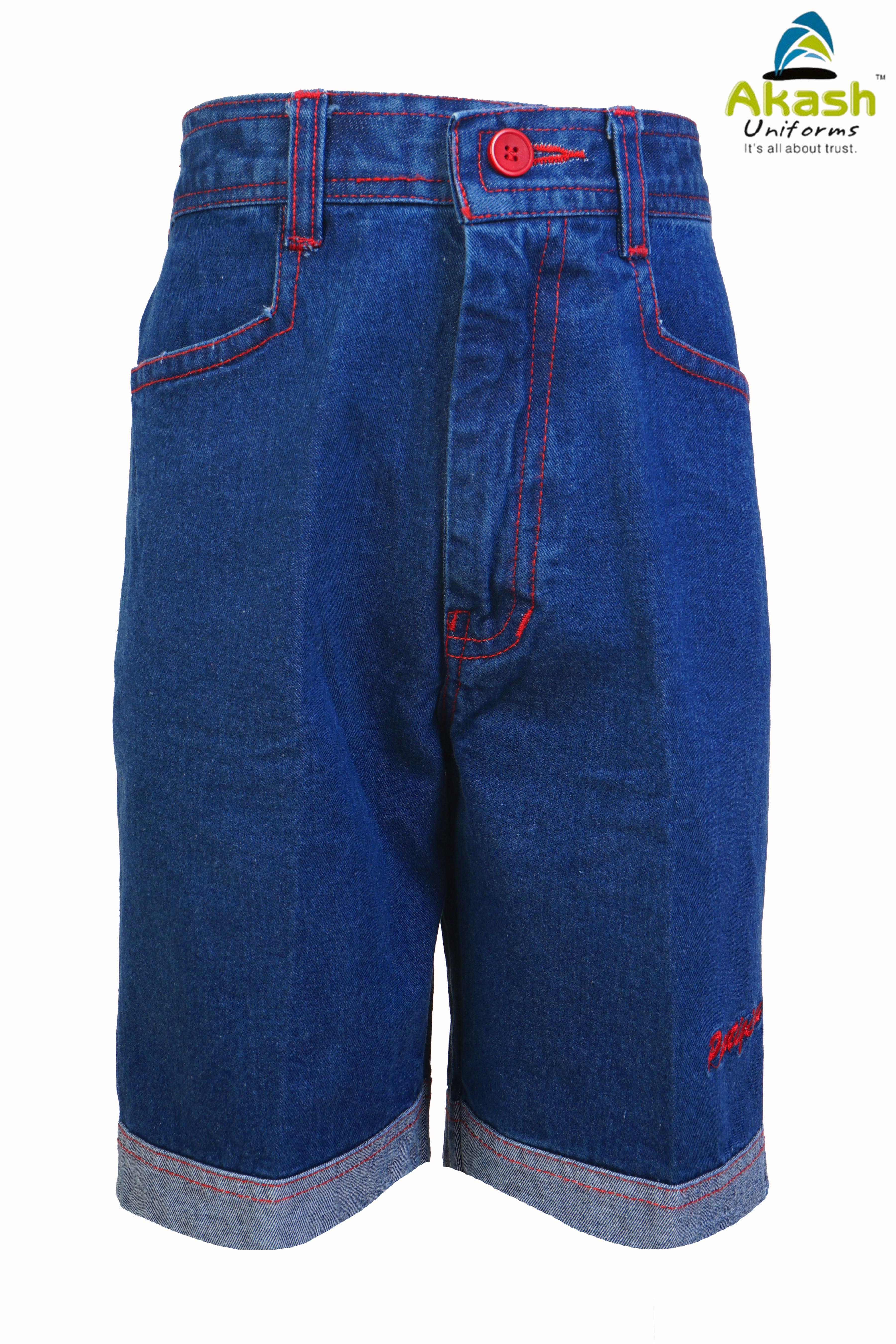 PRESTIGE PUBLIC (DENIM ) HALF PANT – Akash Uniforms