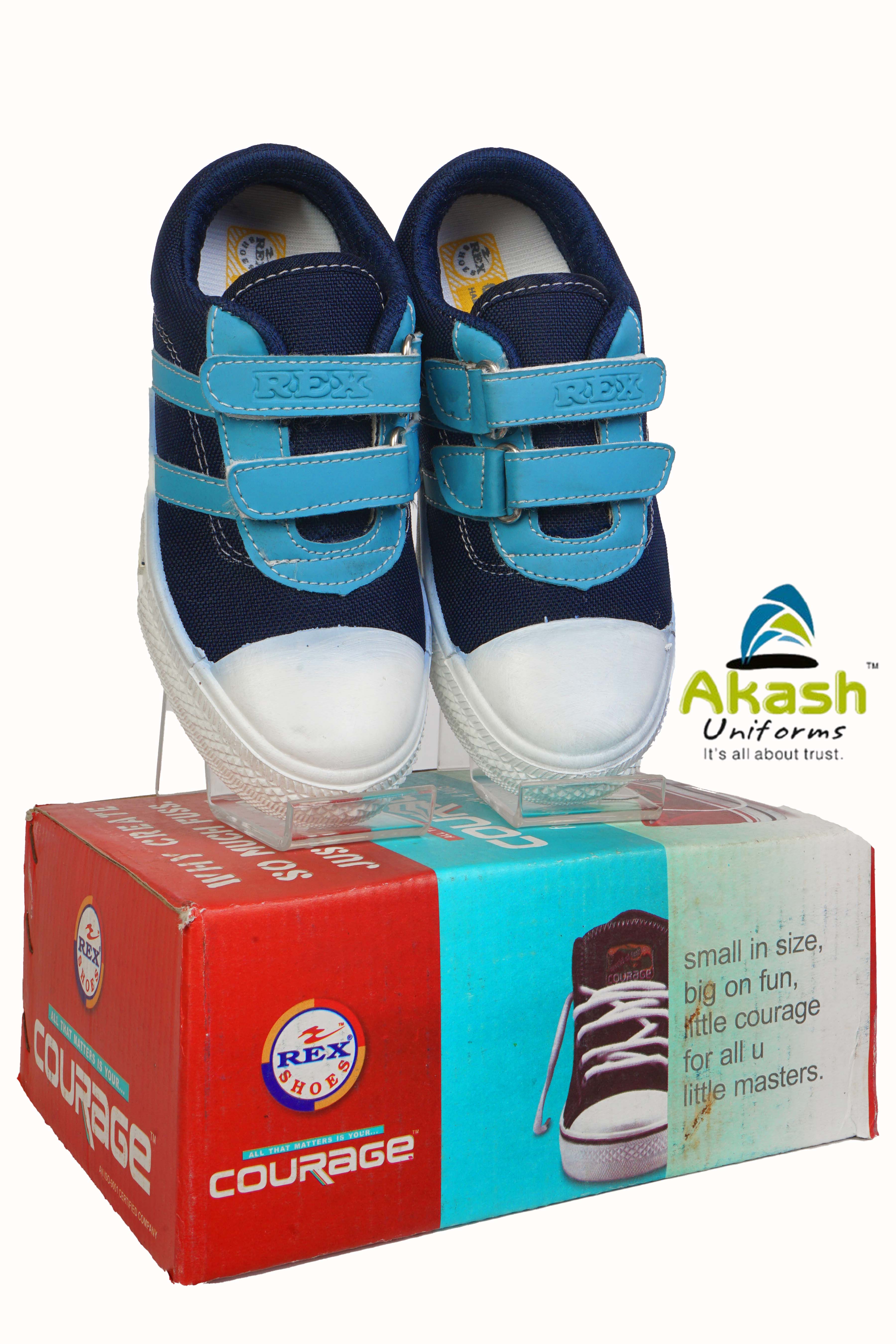 EKAYANAA SCHOOL - BLUE AND SKY SHOES - REX – Akash Uniforms